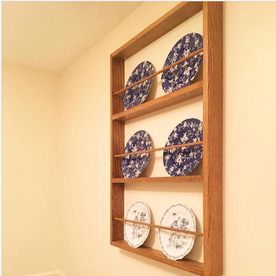Farmhouse Plate Rack Country Kitchen Shelf - Etsy