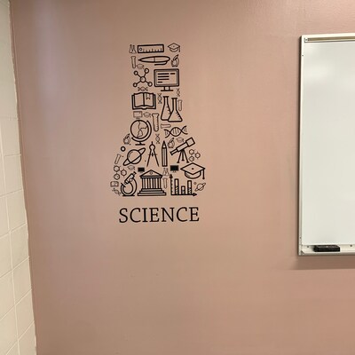 Science Education Wall Decal Vinyl Sticker School Home Office Art ...