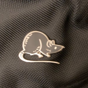 Black Rat Enamel Pin - Etsy Canada