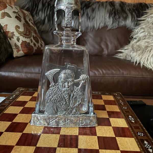Unique Handmade Viking Whisky Decanter - Nordic Whisky Accessories ...