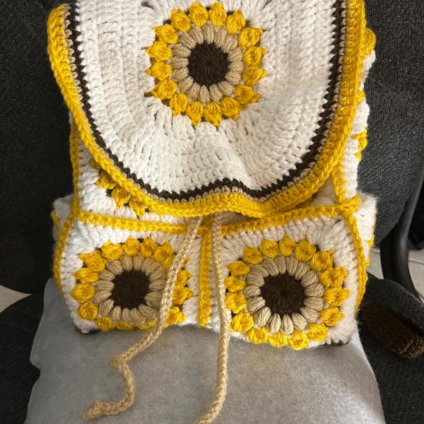 MINI Sunflower Backpack PDF Pattern! With Adjustable AND Removeable ...