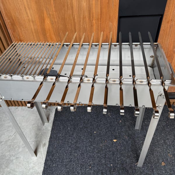 Large Heavy-duty STAINLESS Steel BBQ Grill / MANGAL 11 Ga (3mm) - Etsy