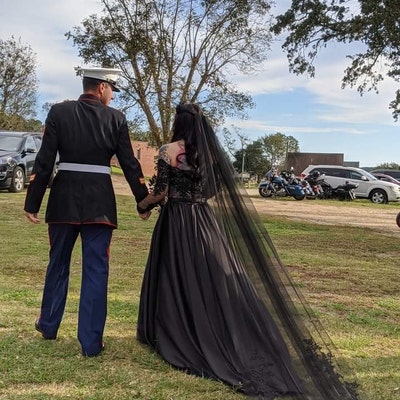Black Veil, Black Bridal Veil, Lace Wedding Veil Lace Bridal Veils ...