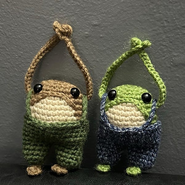 Crochet Frog & Toad Bag Friends Pattern PDF - Etsy