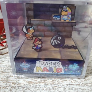 3 Cubes Super Mario 64 Diorama Cube Collection Video Game Room ...