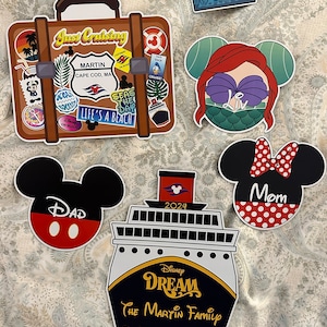 Disney Cruise Door Magnets Disney Ship Front and Character Inspired ...
