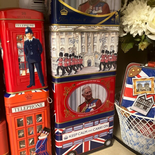 Retro Union Jack English Breakfast Tea Tin 40 Teabags - Etsy