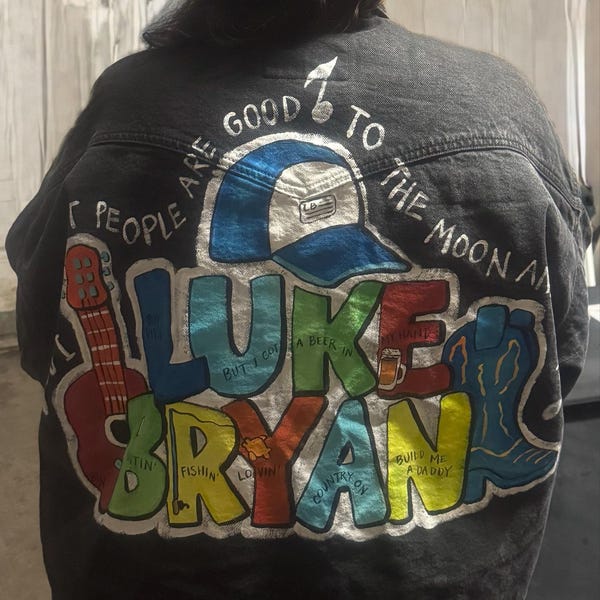 Cheer Mom Jacket • Painted Team Design • Made to Order • Thrifted ...