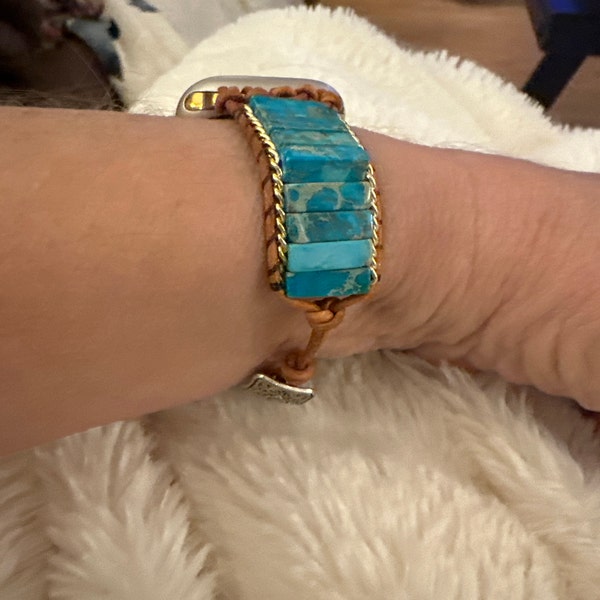 Colorful Imperial Stone Beaded Apple Elastic Cord Strap, Adjustable ...