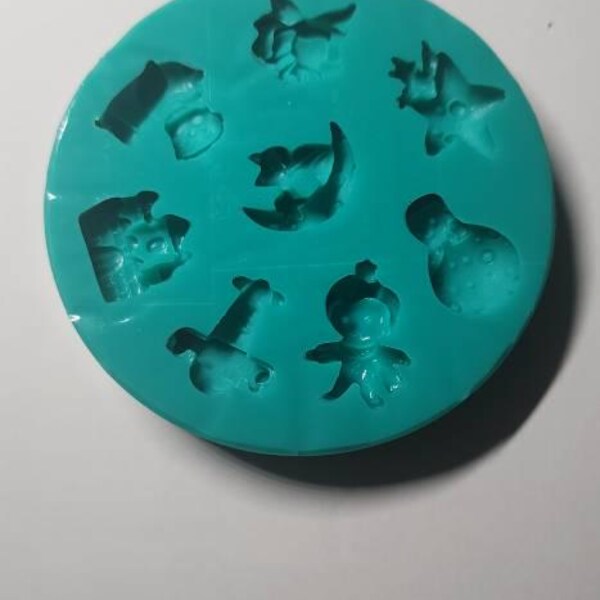 Once Upon A Time Open Book Silicone Mold 6pcs 2cm for Resin, Plaster ...