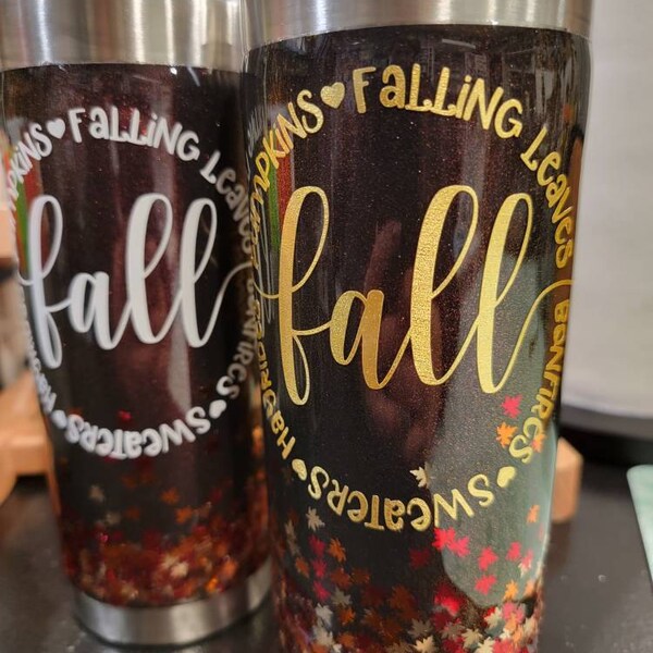 Fall SVG, Fall Word Round, Fall Circle SVG, Pumpkins, Falling Leaves ...