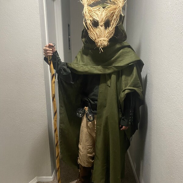 Scary Weird Mask, Creepy Scarecrow Mask, Adult Halloween Costume ...