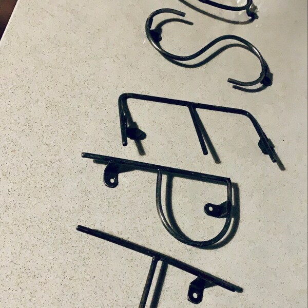Vintage Wire Letter - E - Make Your Own Sign - Wire Number - Metal ...