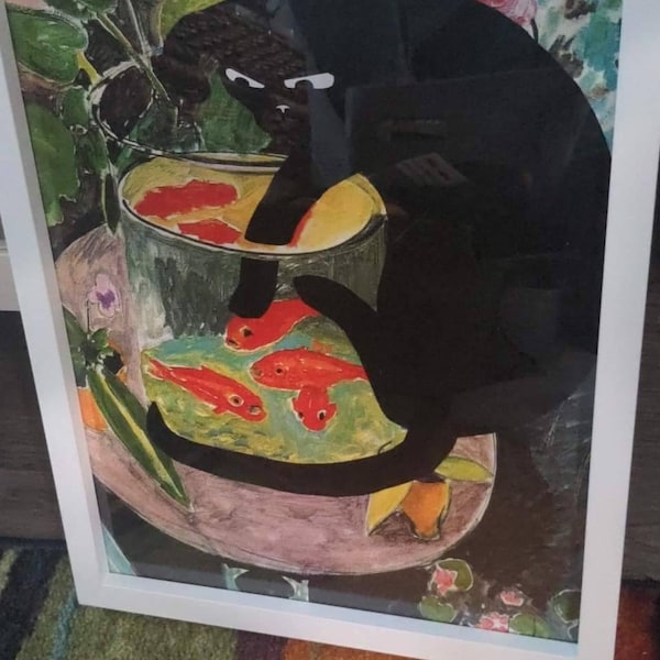 Poster of Matisse Goldfish With Cat, Matisse Poster, Famous Paintings ...