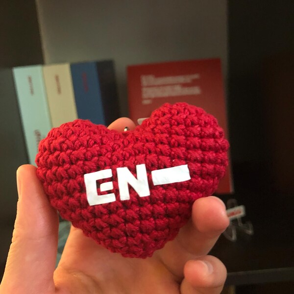 Enhypen ROMANCE: UNTOLD XO Inspired Red Heart Crochet Charm - Etsy Canada
