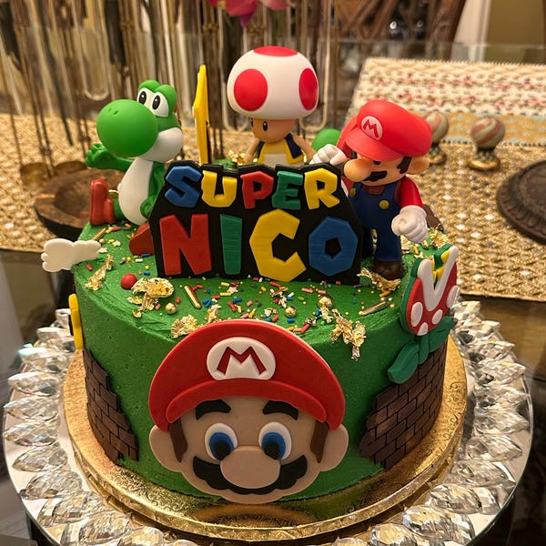 Video Game Fondant Cake Kit - Etsy