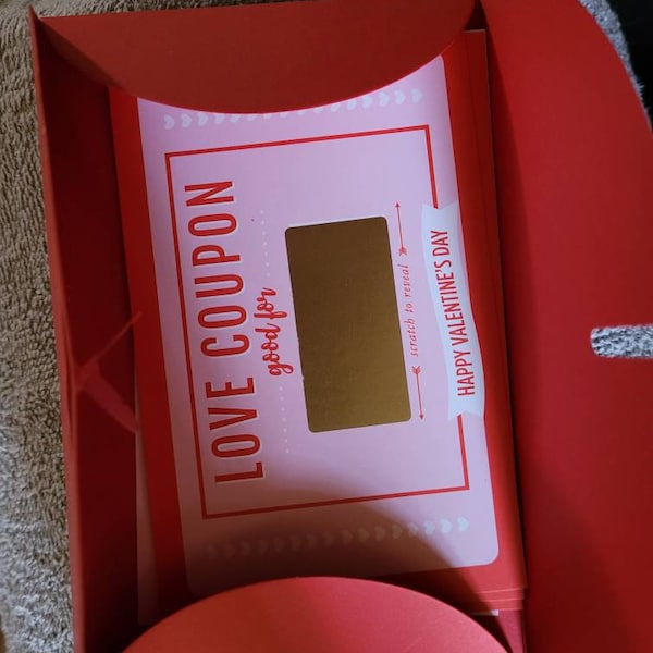 Scratch-off Love Coupons Scratch off Voucher Valentines Gift for Her ...