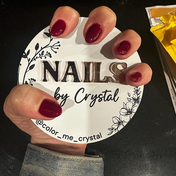 Nailfie Disc, Photo Prop for Nails, Nail Tech Gifts, Beauty Salon Sign ...