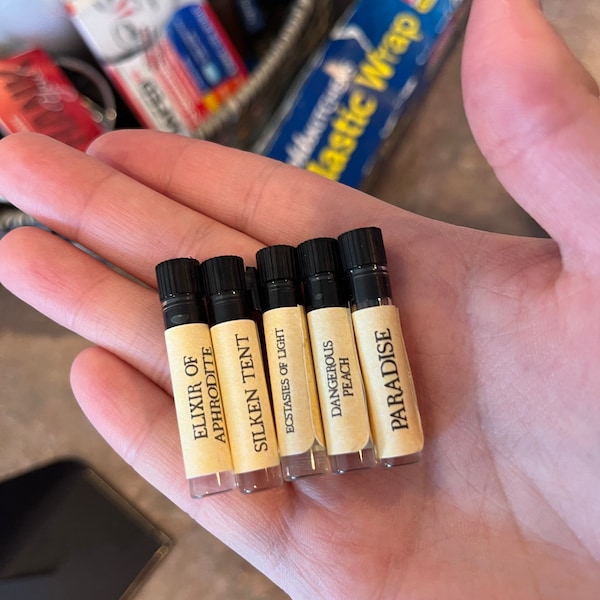 Build Your Own 5 Piece Perfume Sample Set - Extrait - Etsy