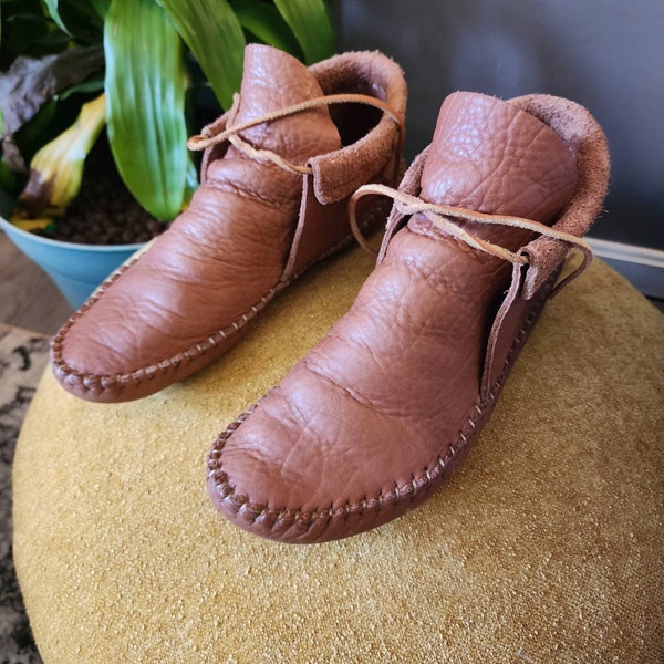 Hand Made Leather Moccasins - Etsy