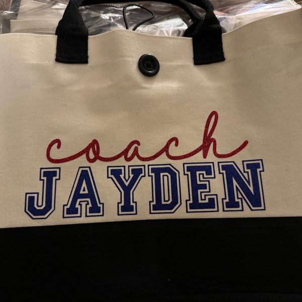Cheer Coach Bag, Cheer Teacher Tote Bag, Dance Coach Recital Gift ...