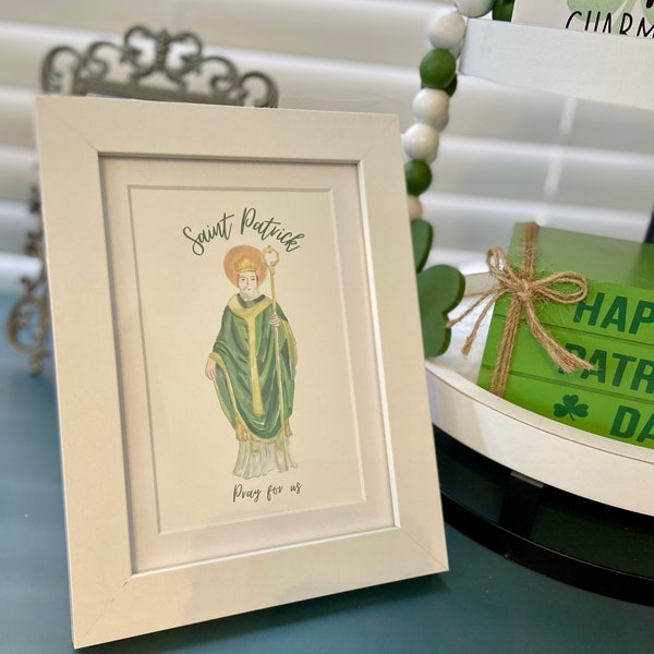 Saint Michael the Archangel Wall Art Catholic Illustration DIGITAL ...