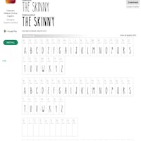 Rae Dunn Font Svg , Farmhouse Font , Rae Dunn Alphabet SVG , Skinny ...