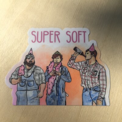 Super Soft text Version Sticker - Etsy