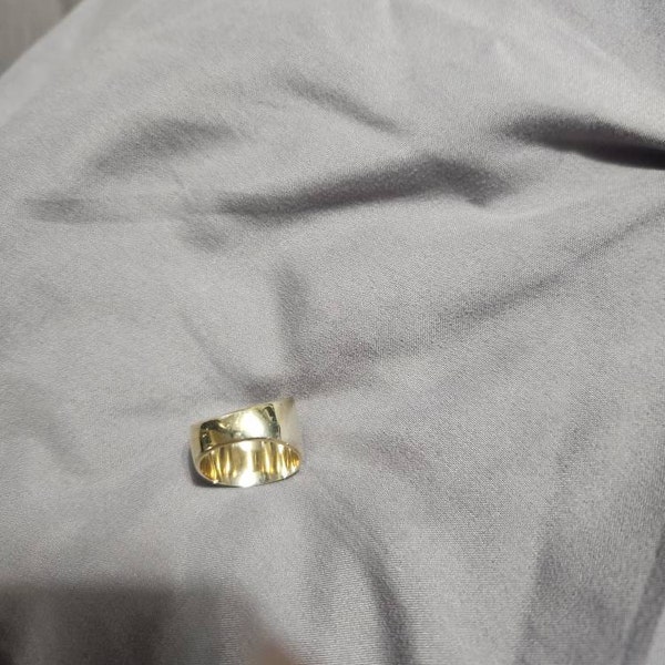 925 Sterling Silver Monogram Signet Cigar Band Dome Ring, Engravable ...