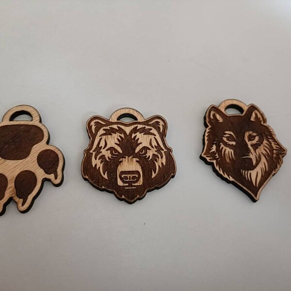 Keychains of 30 Types Laser Cut Files SVG DXF CDR Vector Plans, Files ...