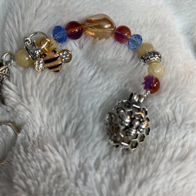 Honey Bee Scissor Fob/scissor Decoration for Cross Stitch or Embroidery ...