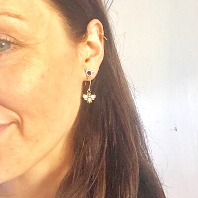 Sterling Silver Spiral Wave // Modern Ocean Rip Curl Hoop // Artisan ...