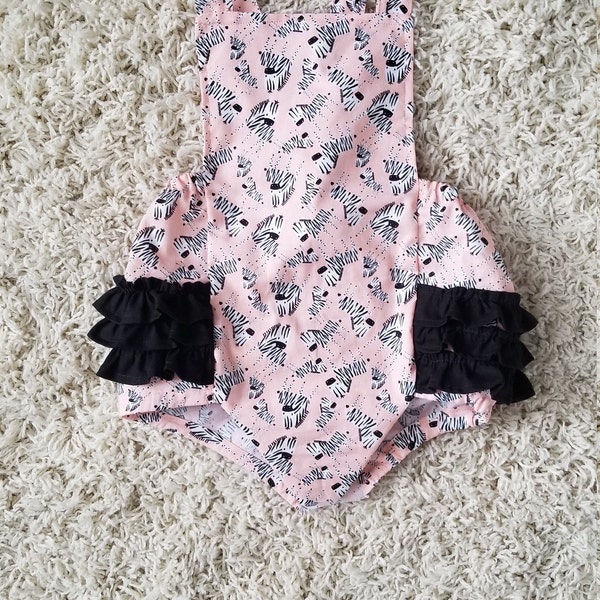 Baby Pattern PDF, Ruffled Baby Romper, Bubble Pattern for Boy or Girl ...