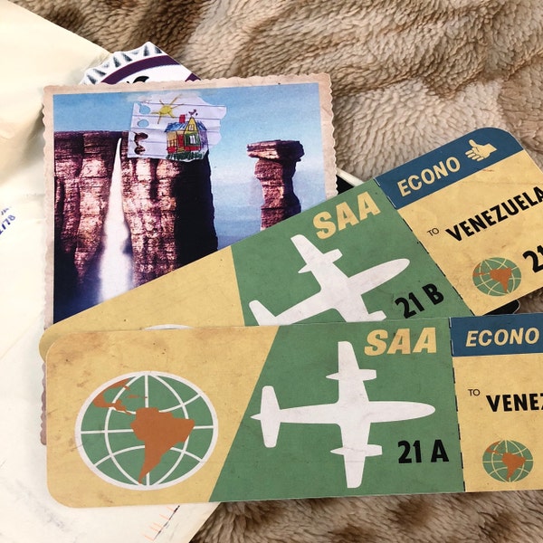 Up Movie Airline Tickets and Postcard - Etsy