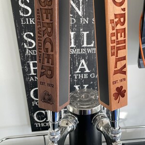 Custom Beer Tap Handle-laser Engraved With Chalkboard Tap - Etsy