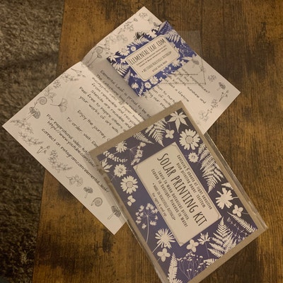 DIY Solar Printing Kit , Craft Kit , Cyanotype , Kit , Solar Printing ...