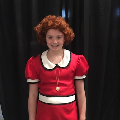 LITTLE ORPHAN ANNIE Red Dress for Girls - Etsy