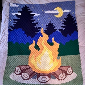 C2C Ocean Waves Beach Blanket Crochet Pattern - Etsy