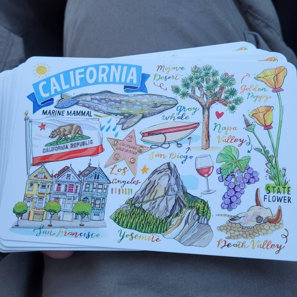 California State Postcard. - Etsy