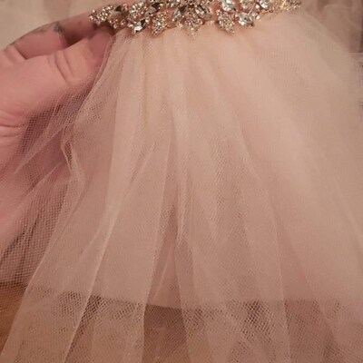 Wedding Veil, Rose Gold Veil With Crystal Comb,color Veil for Bride ...