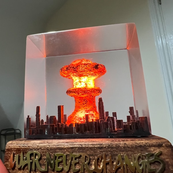 Explosion Resin Diorama- Nuke Bomb Fallout 4, Atomic Bomb Diorama ...
