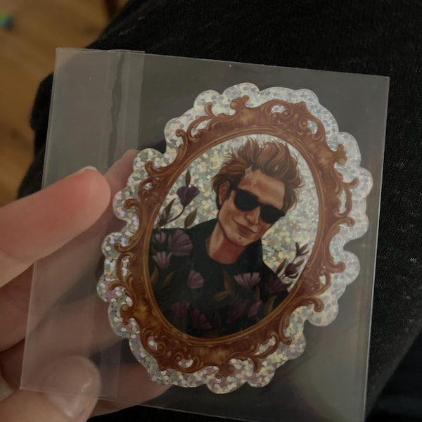 Sparkly Edward Cullen Twilight Glitter Sticker - Etsy