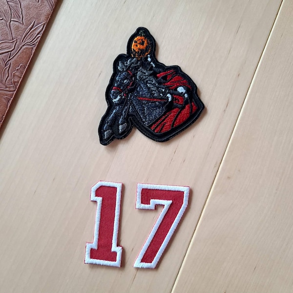 High School Varsity Numbers Patch College Letterman Jacket Embroidered ...