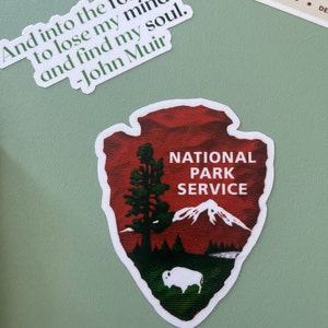 National Park Service Logo Sticker, US National Parks Decal, Waterproof ...