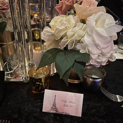 Paris Themed Place Cards - Etsy