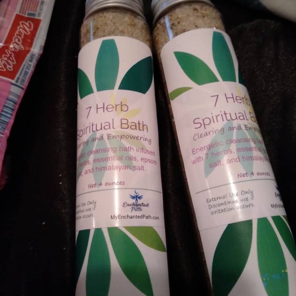 Uncrossing and Hexbreaking Ritual, 7 Herb Salt Bath - Etsy