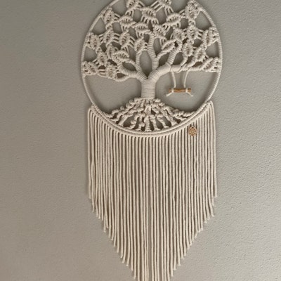 Macrame Tree of Life,boho Decor,handmade Dreamcatcher,large Macrame ...