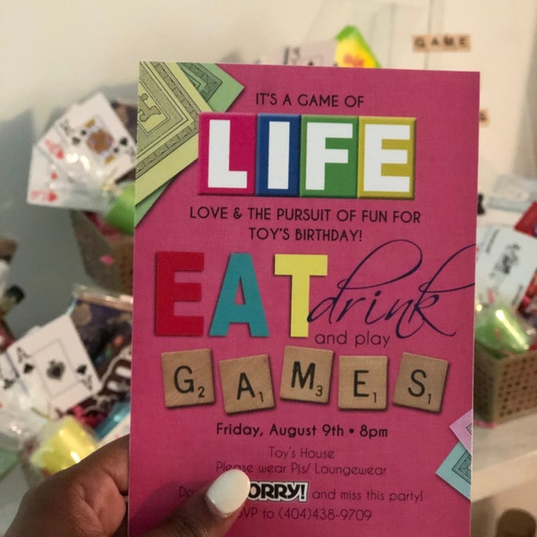 Editable Game Night Invitation, Game Night, Family Game Night, Couples ...