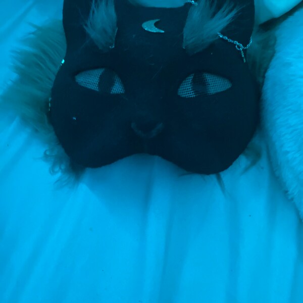 Therian Cat Mask - Moon & Stars - Etsy