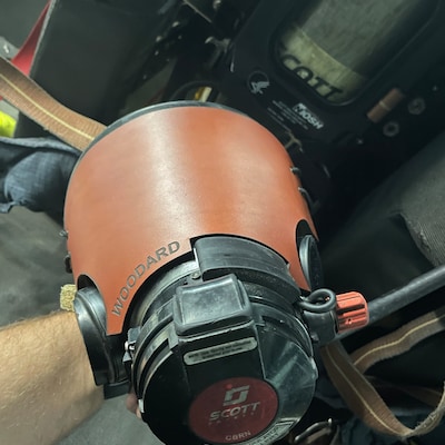Personalized Firefighter SCBA Leather Mask Cover for MSA G1 Mask ...